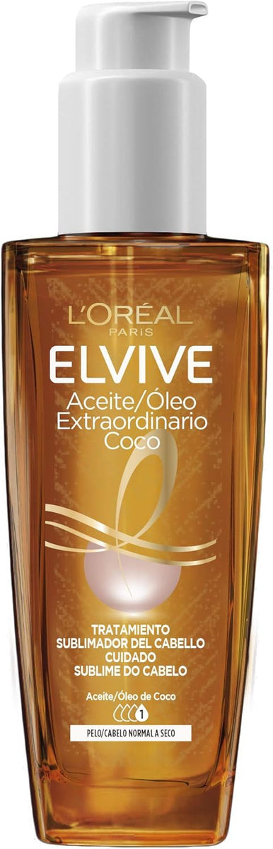 L'Oreal Paris Elvive Aceite Extraordinario de Coco 100ML – La Valiente ...
